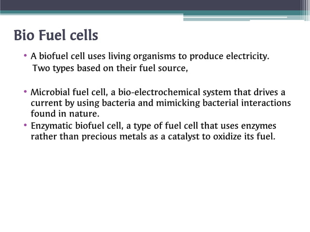 Bio fuel cells | PDF | Chemistry | Science