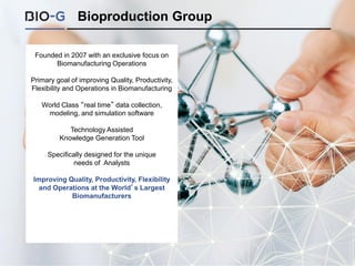 Bio g - ManufacturingIintelligence webinar GBX | PPT