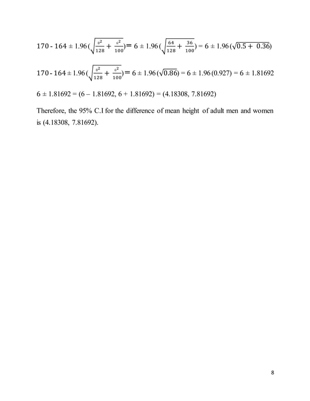 Biostatistics Assignment | DOCX | Blood Disorders | Diseases and Conditions