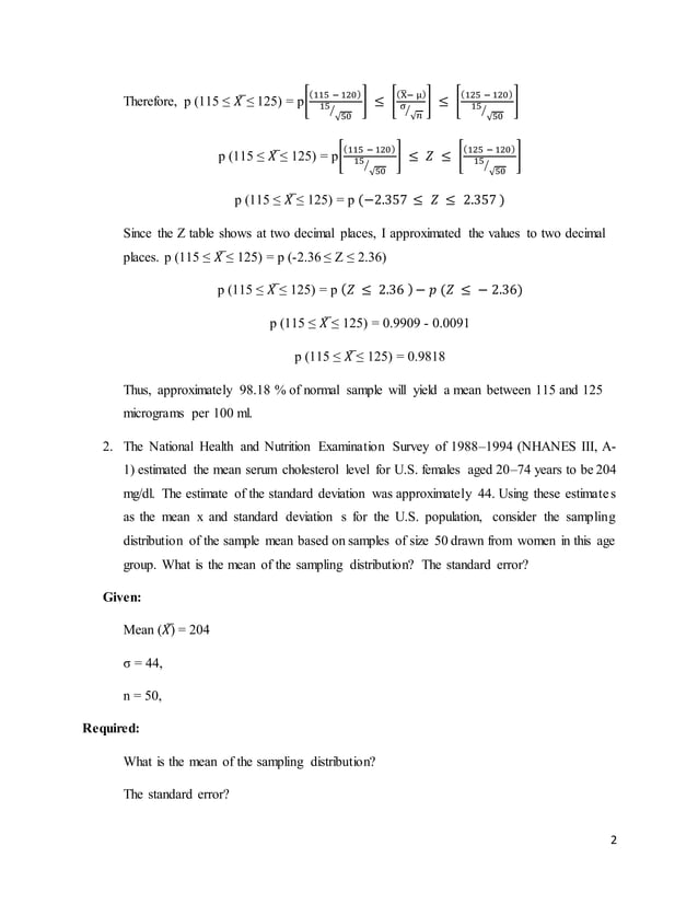 Biostatistics Assignment | DOCX | Blood Disorders | Diseases and Conditions