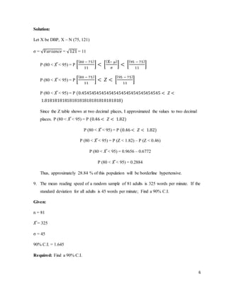 Biostatistics Assignment | DOCX | Blood Disorders | Diseases and Conditions