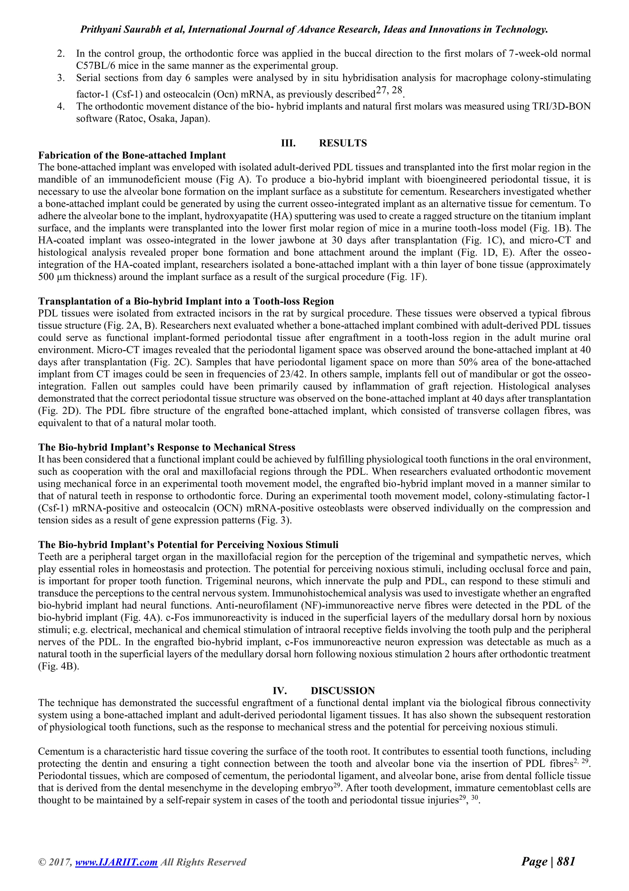 Bio hybrid the next gen implant | PDF | Dental Health | Diseases and ...
