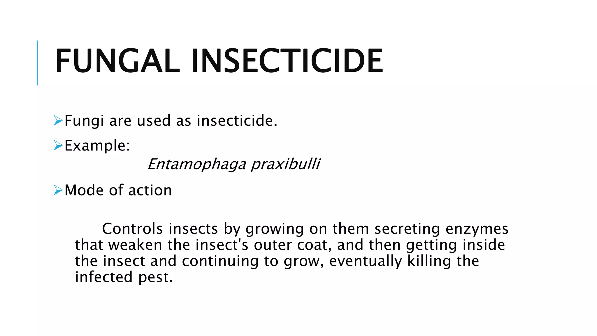 Bio-insecticides | PPTX