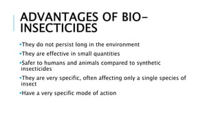 Bio-insecticides | PPTX