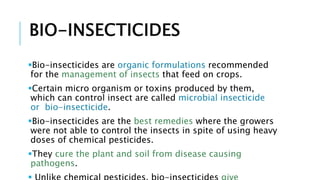 Bio-insecticides | PPTX