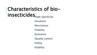 Bio-insecticides | PPTX