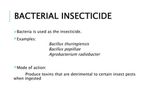 Bio-insecticides | PPTX