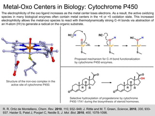Bio inspired metal-oxo catalysts for c–h bond functionalization | PPTX
