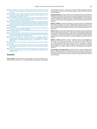 Bio inspired sensor for insect pheromone analysis based on polyaniline ...