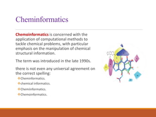 Bio inspiring computing and its application in cheminformatics | PPTX