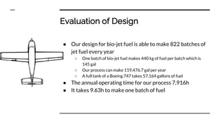 Bio jet fuel synthesis | PPTX