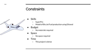 Bio jet fuel synthesis | PPTX