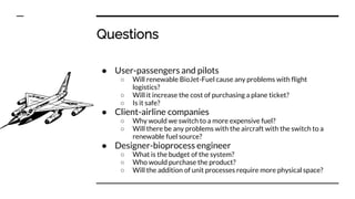 Bio jet fuel synthesis | PPTX