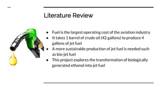 Bio jet fuel synthesis | PPTX