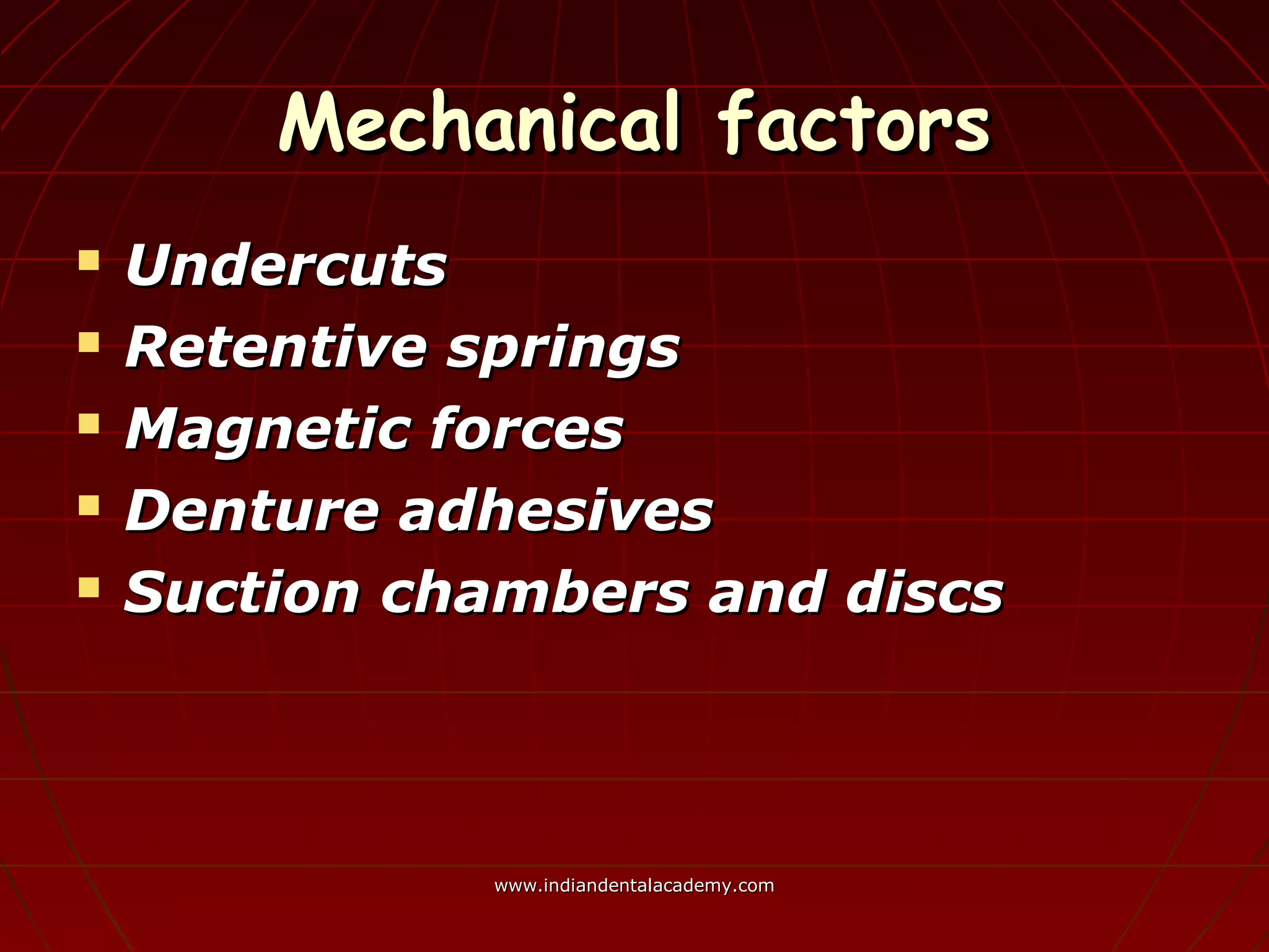 Bio mechanical considerations in complete denture prosthesis/ orthodontics india | PPT