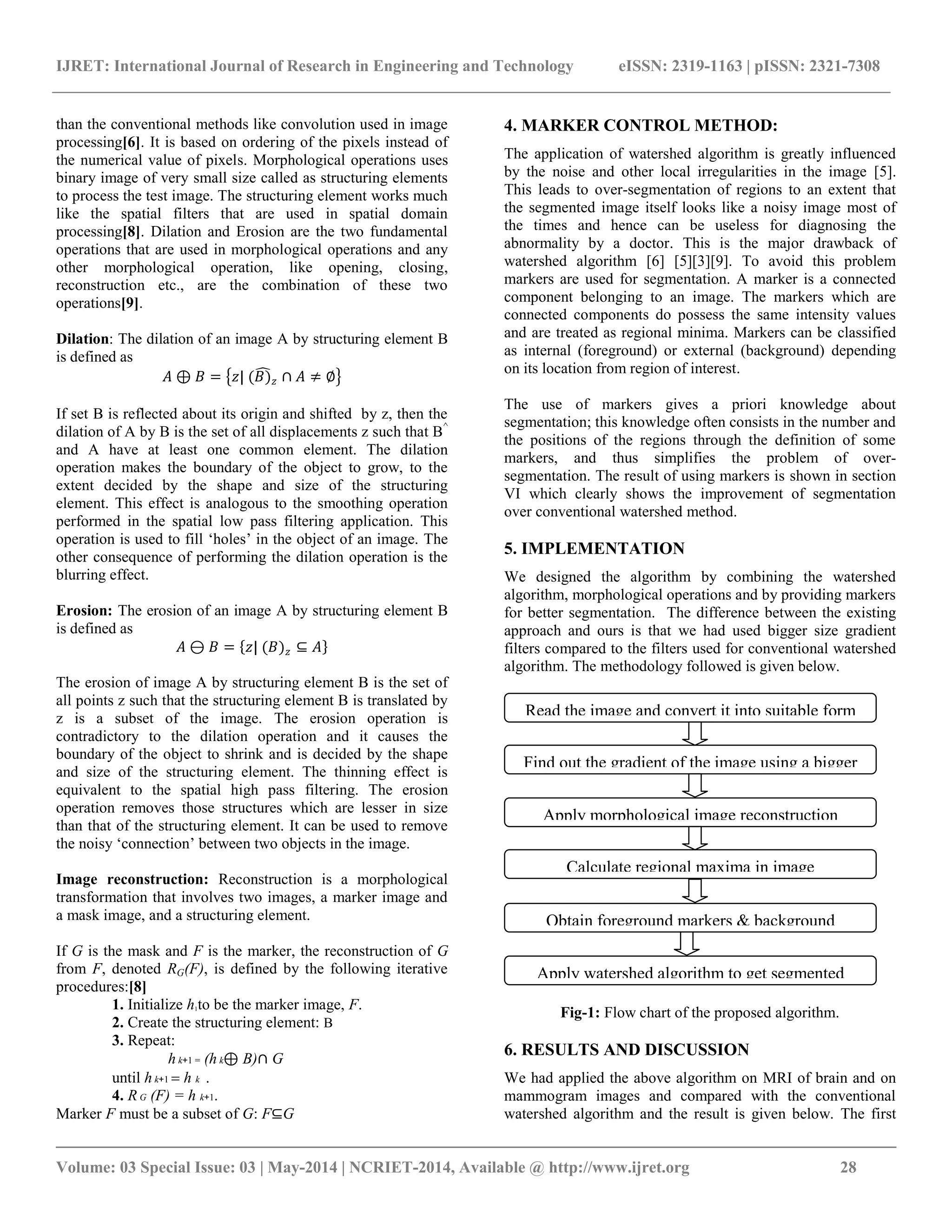 Bio medical image segmentation using marker controlled watershed algorithm a case study | PDF