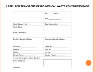 Bio medical waste | PPT