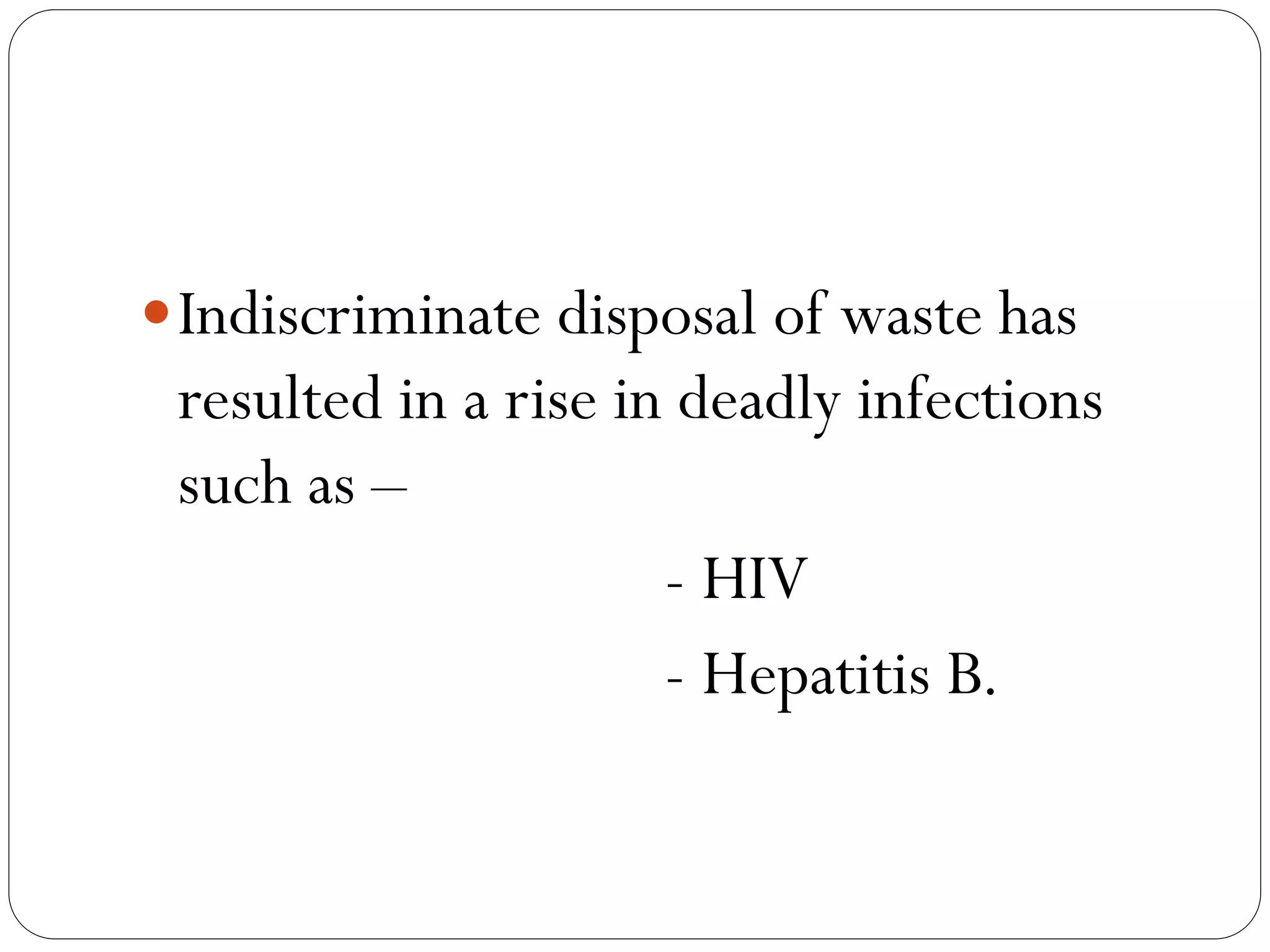 Bio medical waste management | PPTX