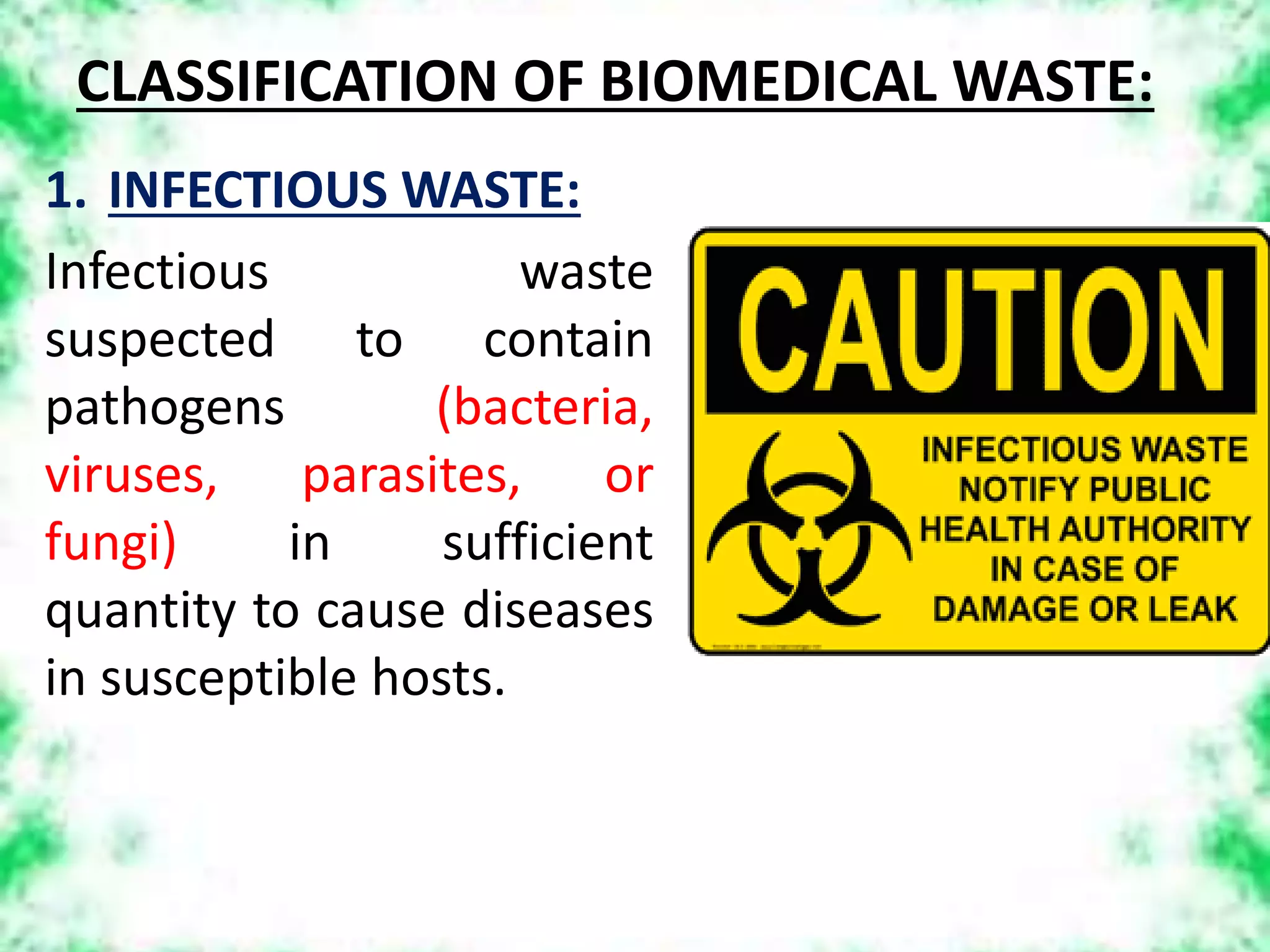 Bio medical waste management | PPTX