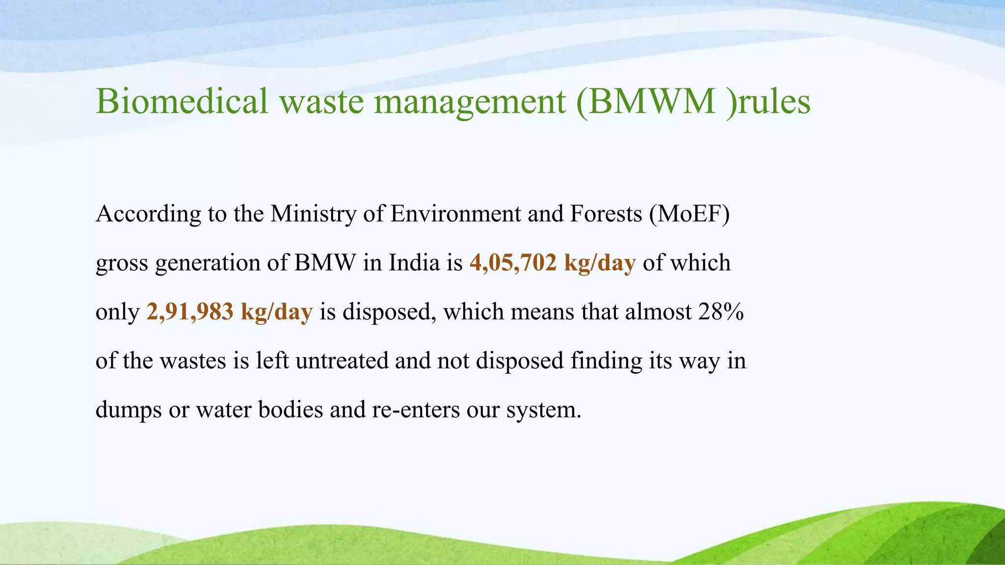 Bio medical waste management | PPTX