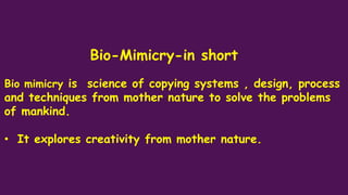BIO-MIMICRY FOR TRAINERS AND TEACHERS | PPTX