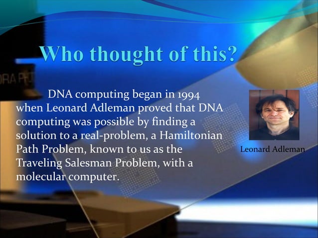 Bio-Molecular computers | PPT