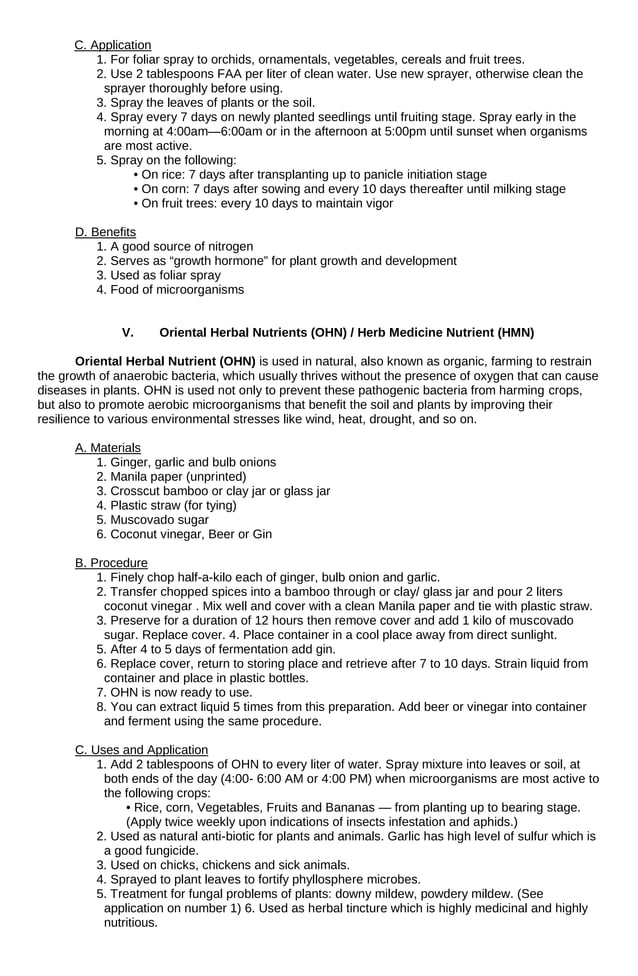 Bio organic inputs | PDF