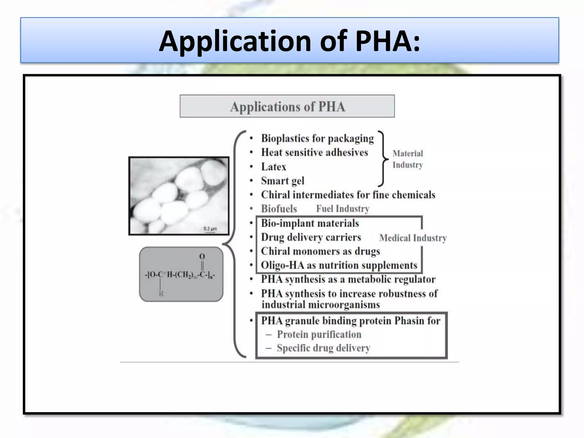 Bio plastic from bacteria. | PPTX
