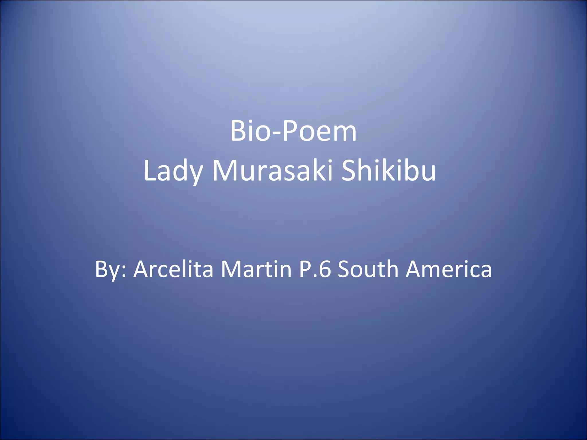 Bio poem | PPT
