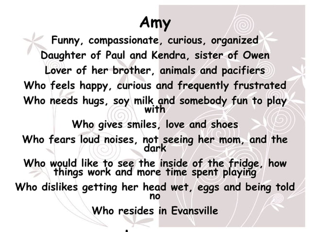 Bio Poem Intro and Directions | PPT | Celebrity Families | Pop Culture