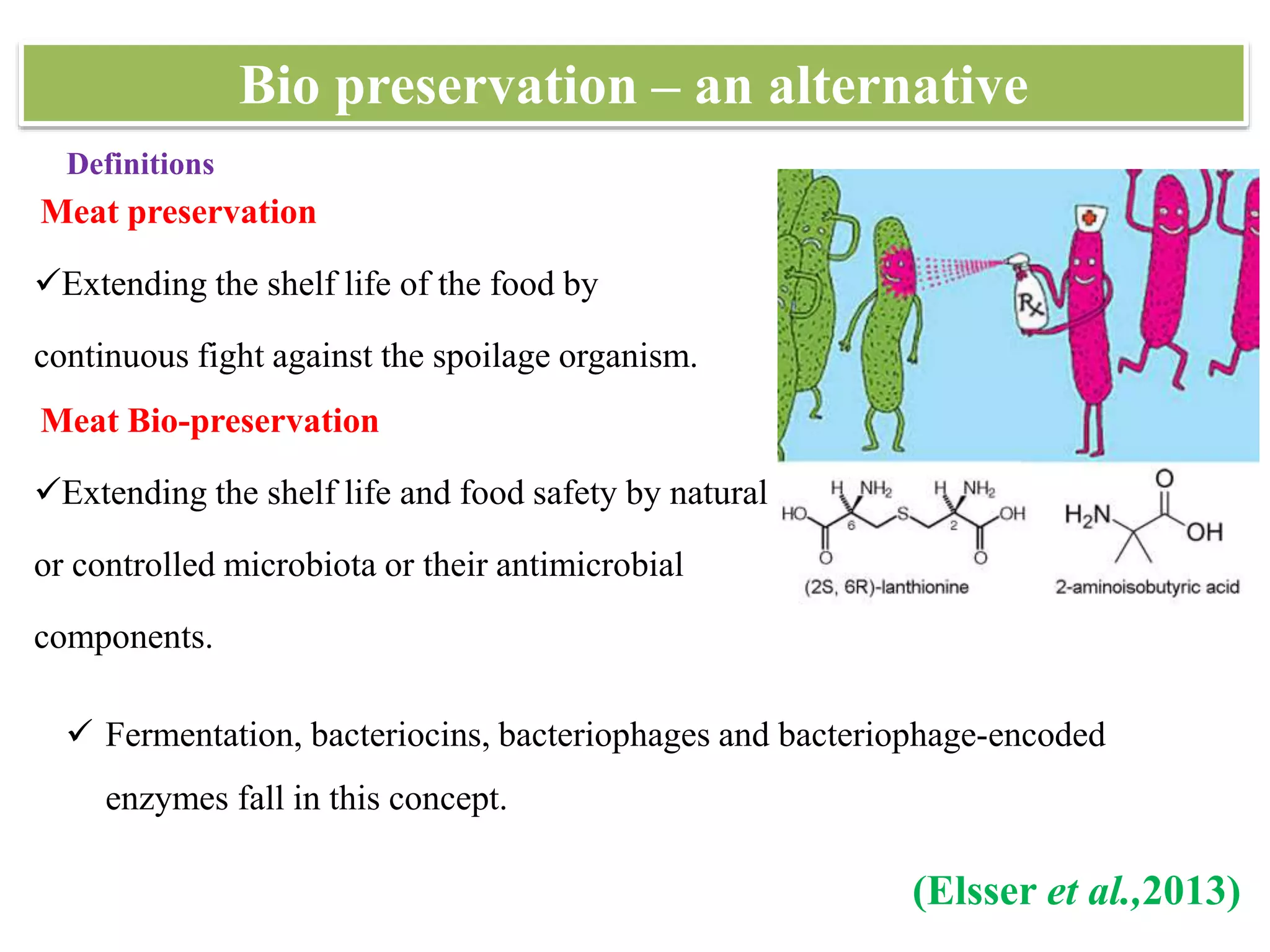 Bio preservation of Meat and Meat products | PPTX