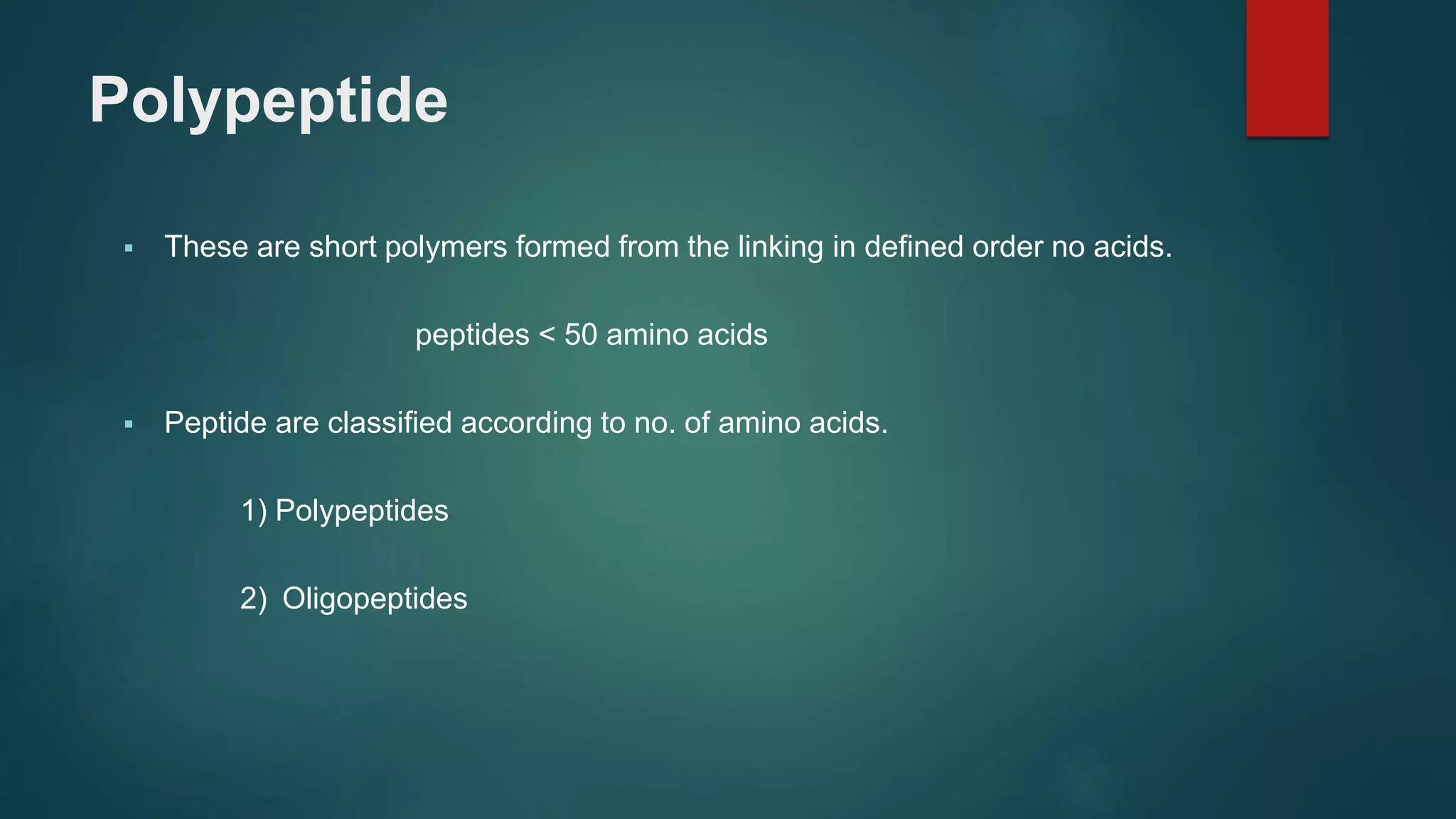 Proteins, Amino acids and Polypeptides | PPTX