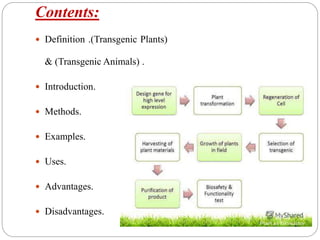 Bio saftey in transgenics & its products | PPT