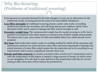 Bio scouring | PPTX