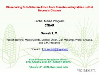 Bio-securing Sub-Saharan Africa from Transboundary Maize Lethal Dr ...