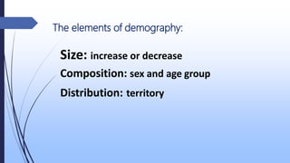 Bio statistics - Demography characteristics of india | PPTX