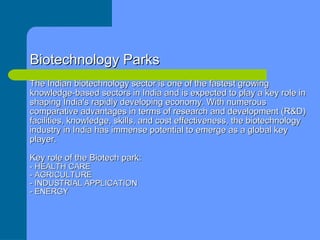 Bio technology parks | PPT
