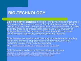 Bio technology parks | PPT