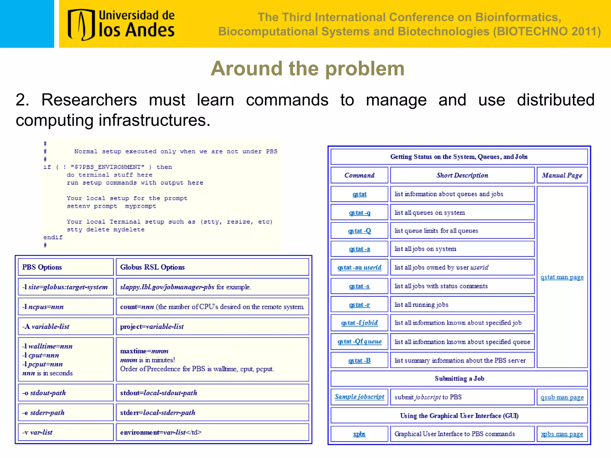 Bio-UnaGrid: Easing bioinformatics workflow execution | PDF