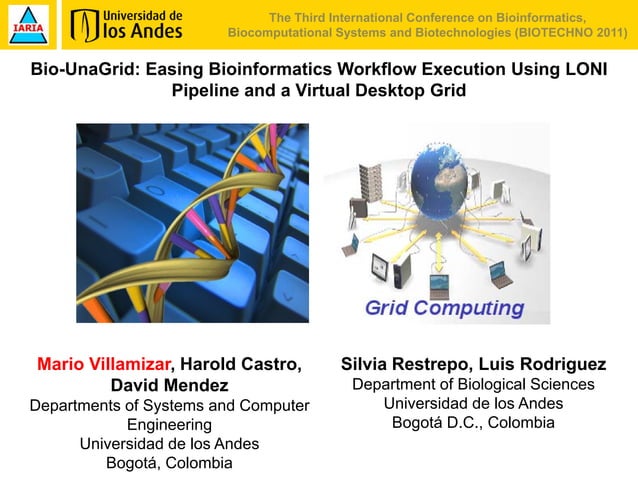 Bio-UnaGrid: Easing bioinformatics workflow execution | PDF