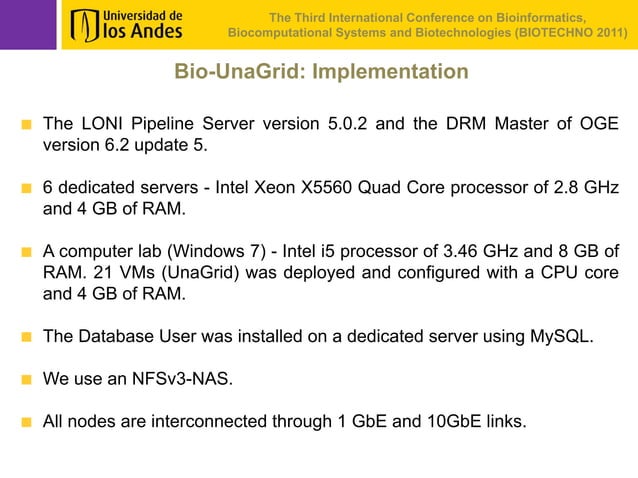 Bio-UnaGrid: Easing bioinformatics workflow execution | PDF