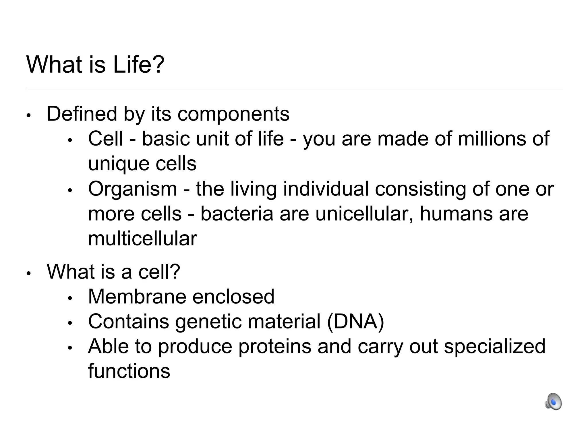Bio 101 chapter 1- the scientific study of life part 1 narrated | PPTX