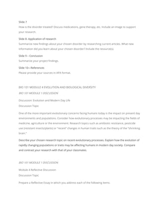 BIO 101 INTRODUCTION TO BIOLOGY TUI | PDF