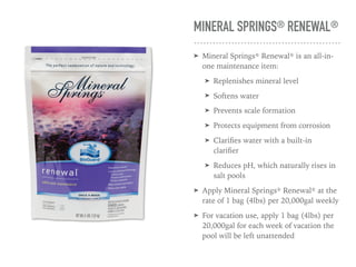 BIO101: Mineral Springs | PPT