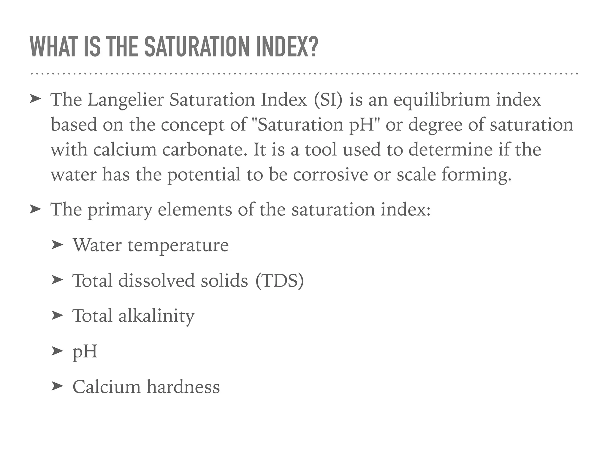 BIO102: Saturation Index | PDF