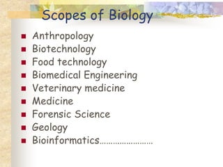 Bio 103 L 1 Intr Biology F.ppt | Biological Sciences | Science
