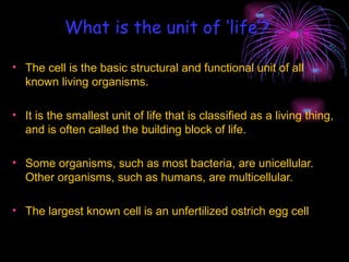 Bio 103 L 7 The Structure of Human Cell.ppt