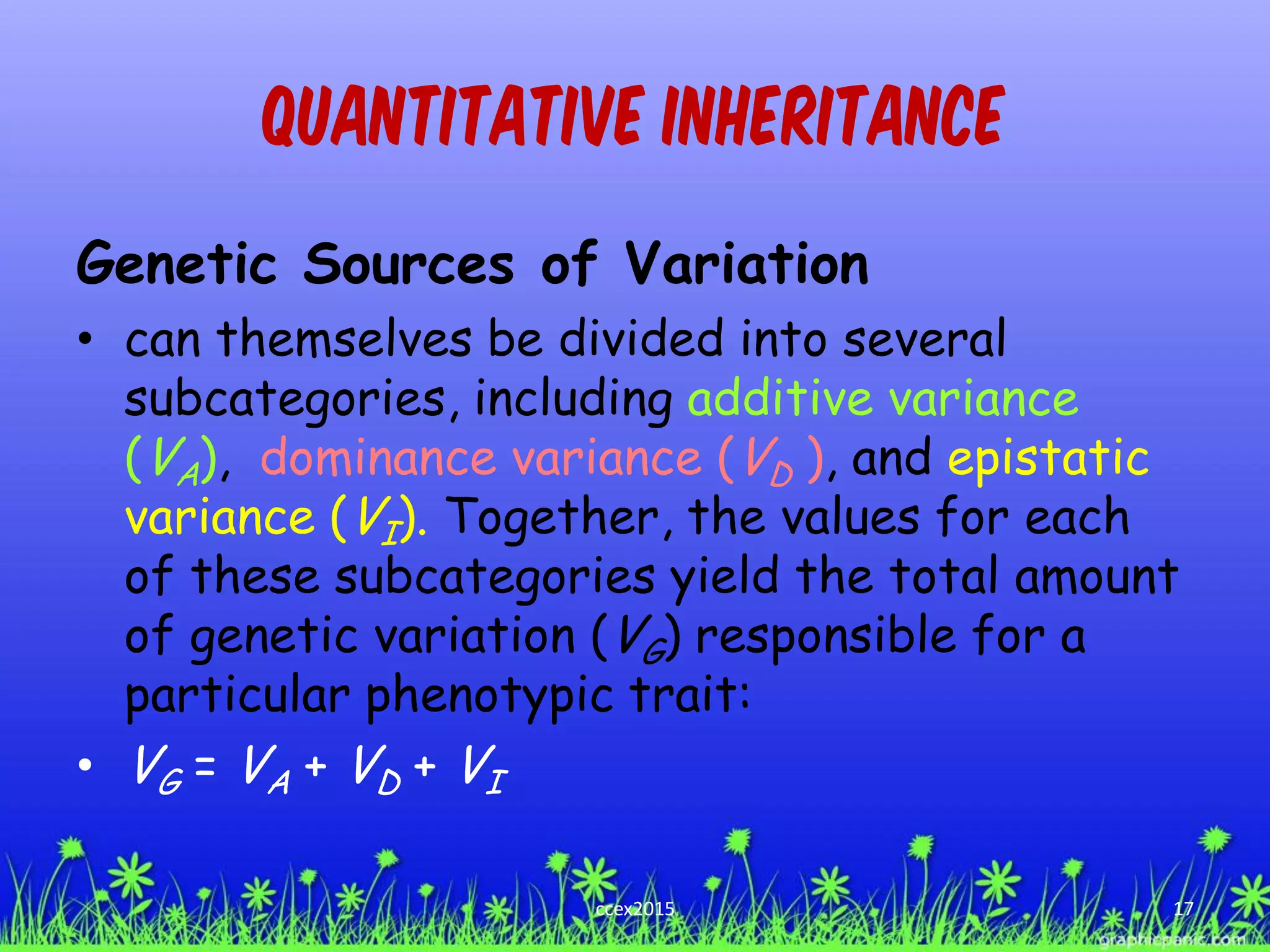 Genetics: Quantitative Inheritance | PDF