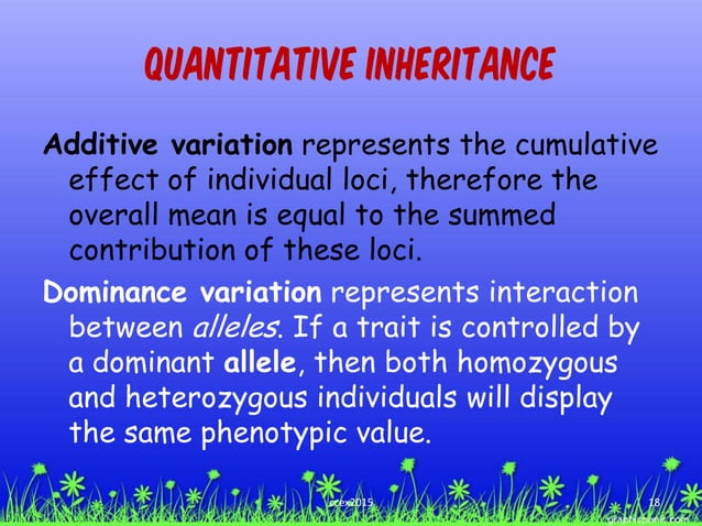 Genetics: Quantitative Inheritance | PDF | Genetics | Science