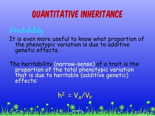 Genetics: Quantitative Inheritance | PDF